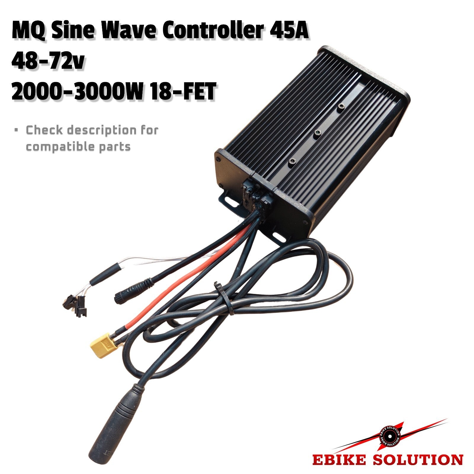 45A Controller Sine Wave 48v-72v 2000v-3000W 18-FET MQ Brushless Motor ...