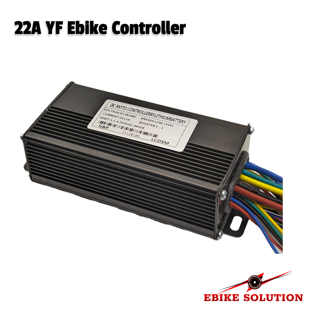 Ebike Brushless Motor Controller YF 36V/48V 22A Sine Wave – Ebike Solution