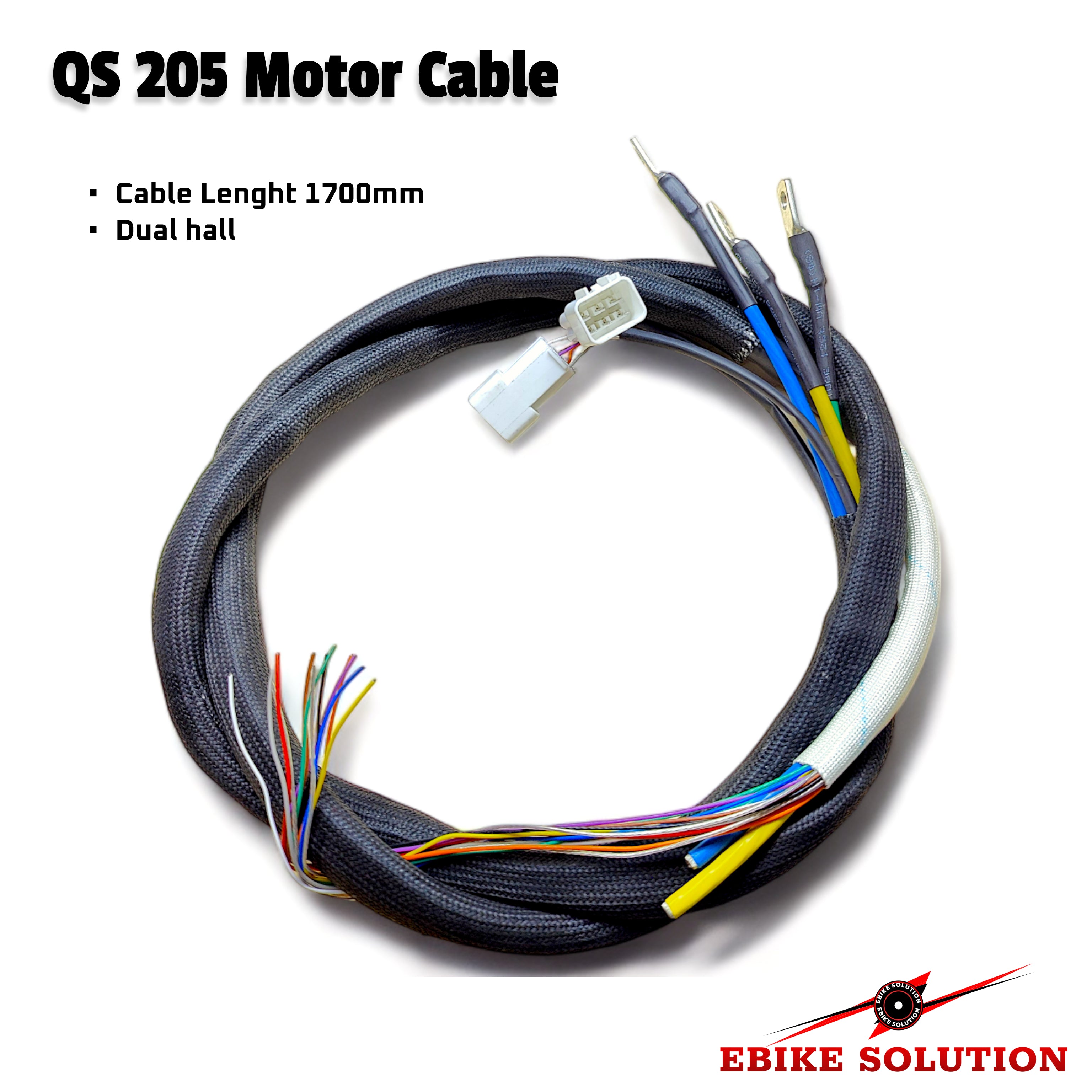 QS 205 Replacement Hub Motor Cable Ebike Stealth Bomber Hall Plugs 500 ...