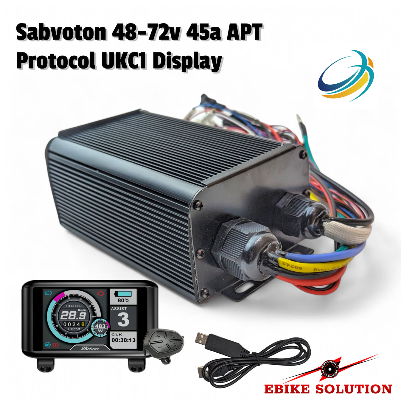 Sabvoton SVMC7245 72V 45A Brushless DC Motor Programmable Controller F – Ebike Solution