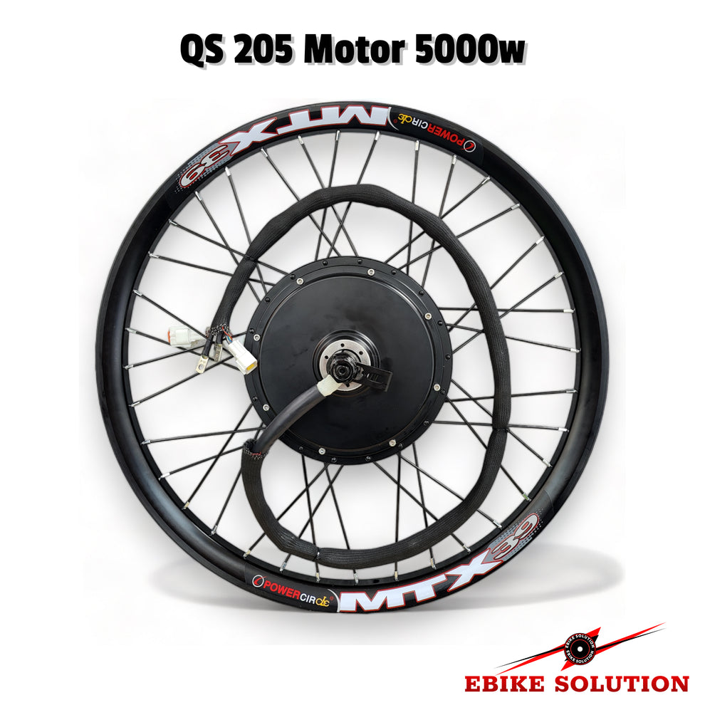 QS 205 Motor Conversion Kit 5kw Sabvoton 150a UKC1 Display Stealth Bom ...