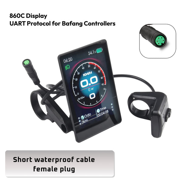 LCD Electric Bike Meter 860C Display for For Bafang Motor BBS01/02 BBS ...